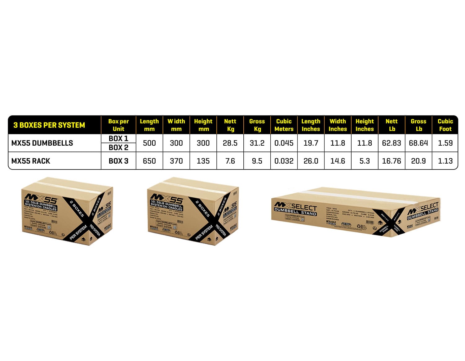 MX55 Adjustable Dumbbells & Rack | MX Select | Rapid Weight Change System