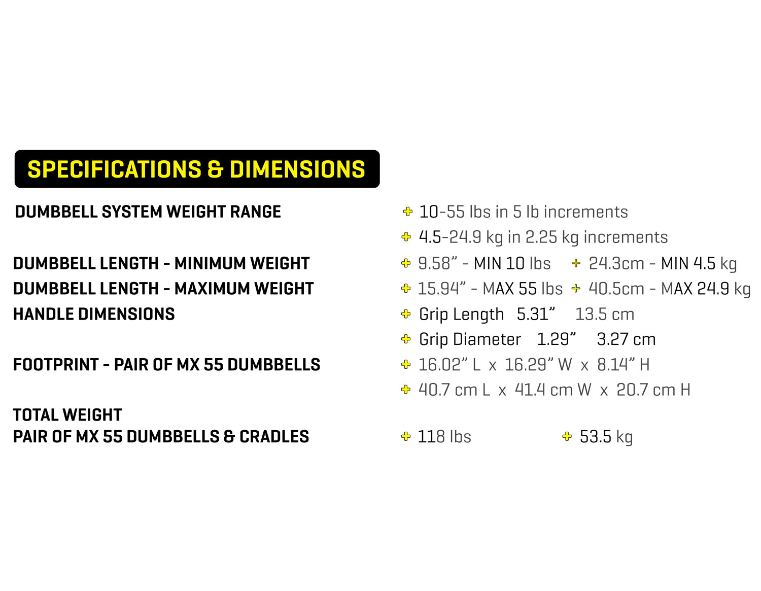 MX55 Adjustable Dumbbells | MX Select | Rapid Weight Change System