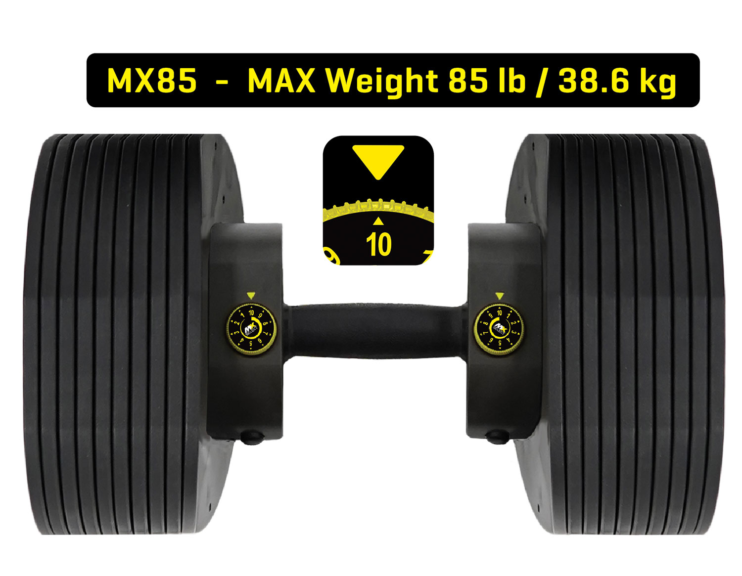 MX85 Adjustable Dumbbells | MX Select | Rapid Weight Change System