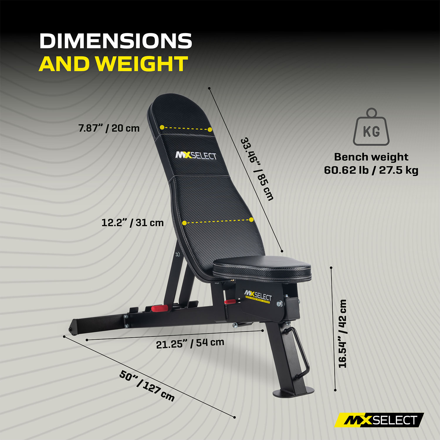 EVO MXB Adjustable Training Bench | MX Select | Rapid Weight Change System