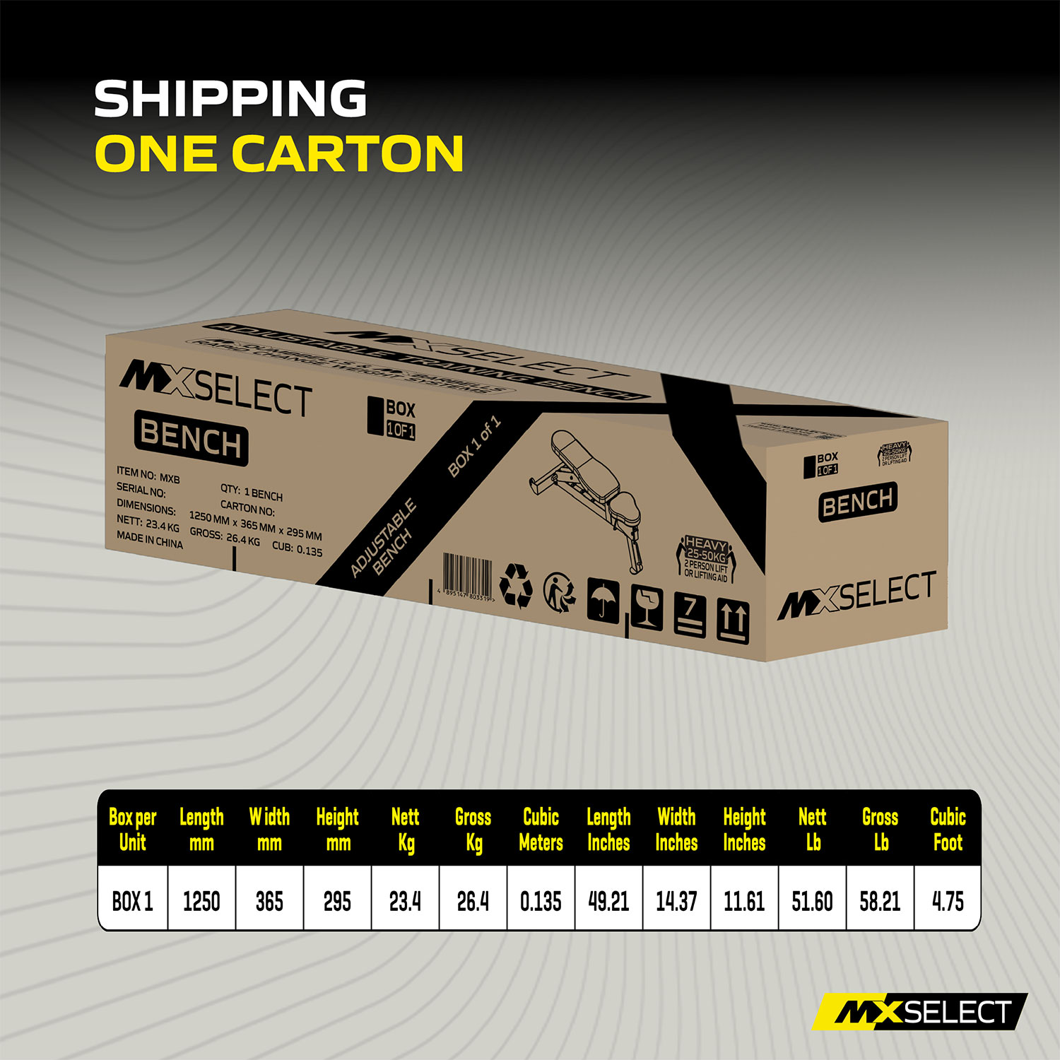 EVO MXB Adjustable Training Bench | MX Select | Rapid Weight Change System