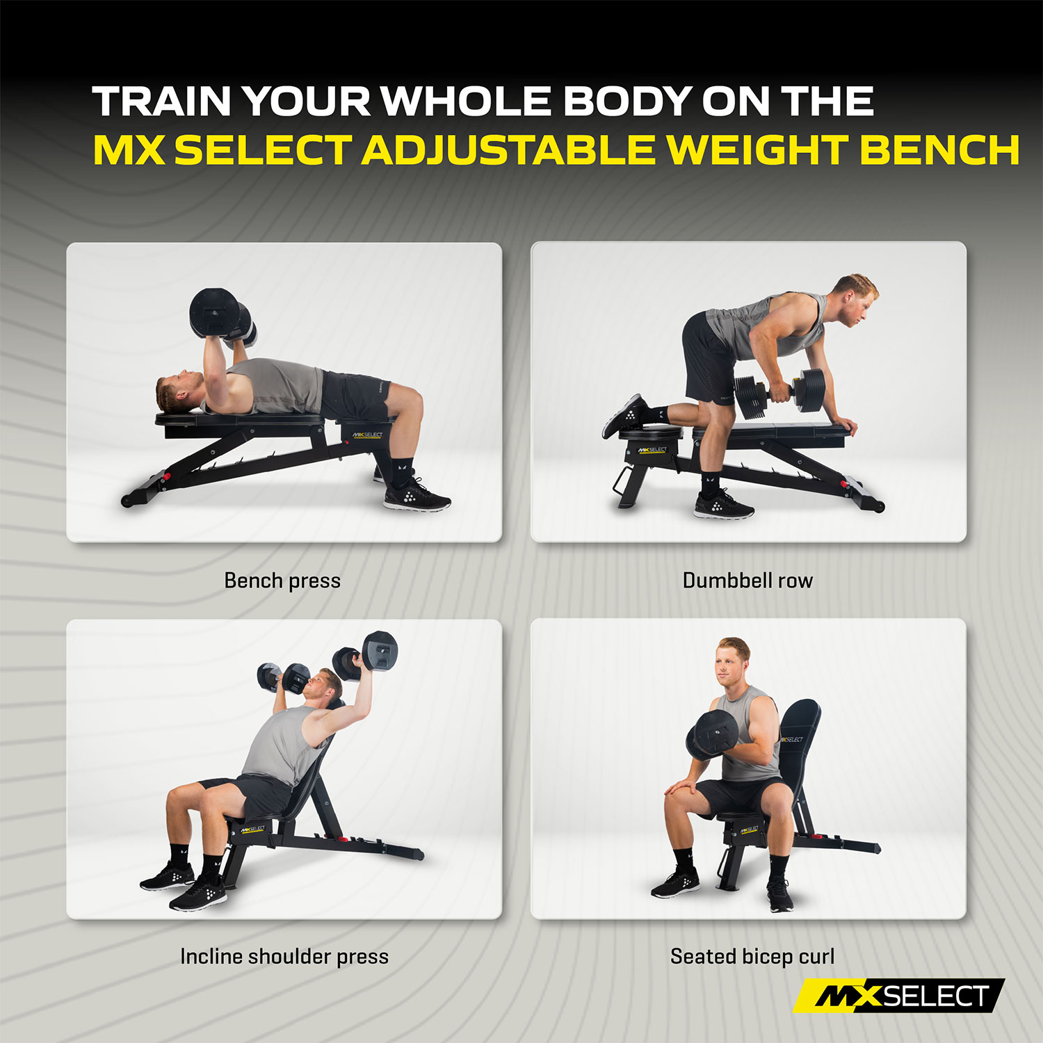 EVO MXB Adjustable Training Bench | MX Select | Rapid Weight Change System