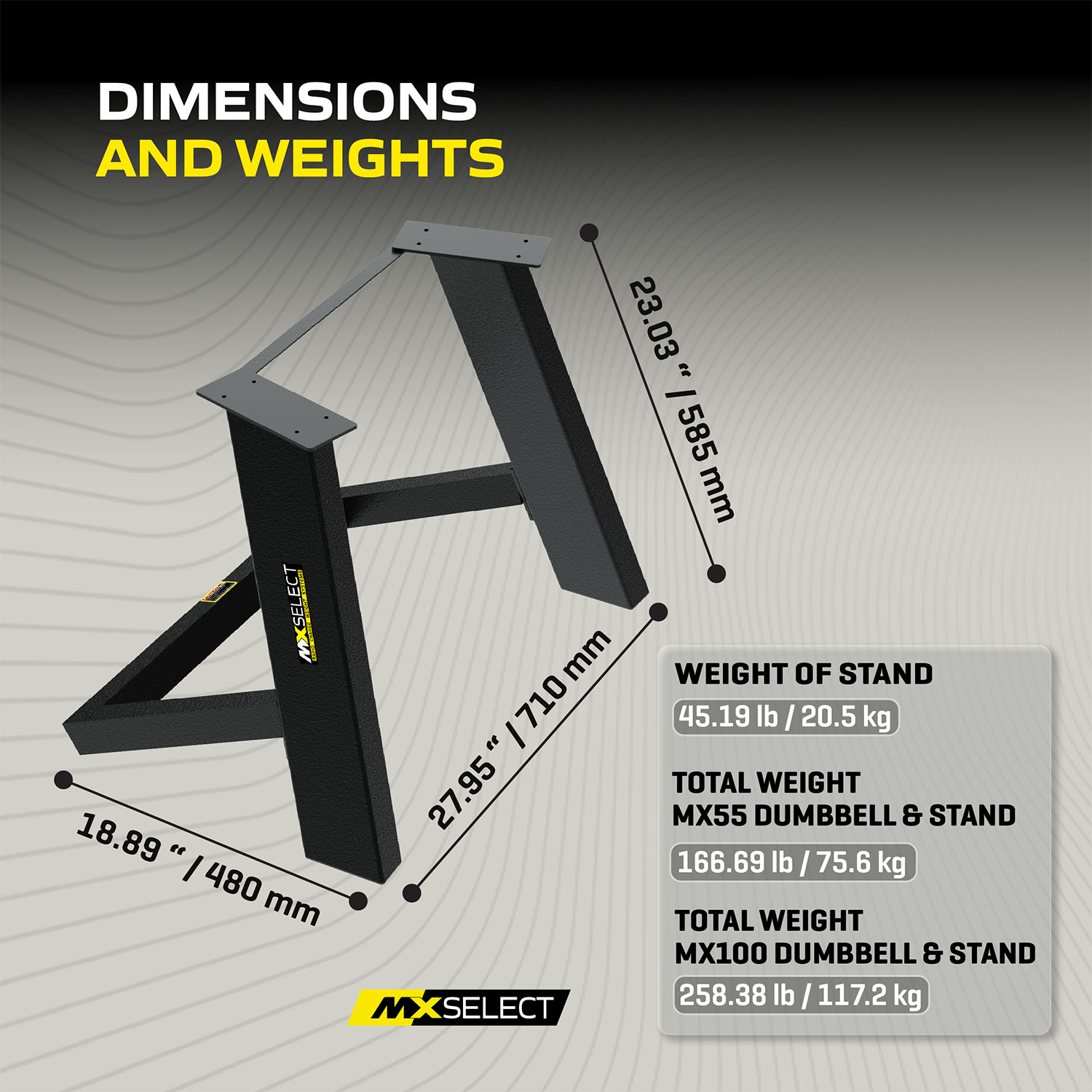 EVO MXWS Dumbbell Stand | MX Select | Rapid Weight Change System