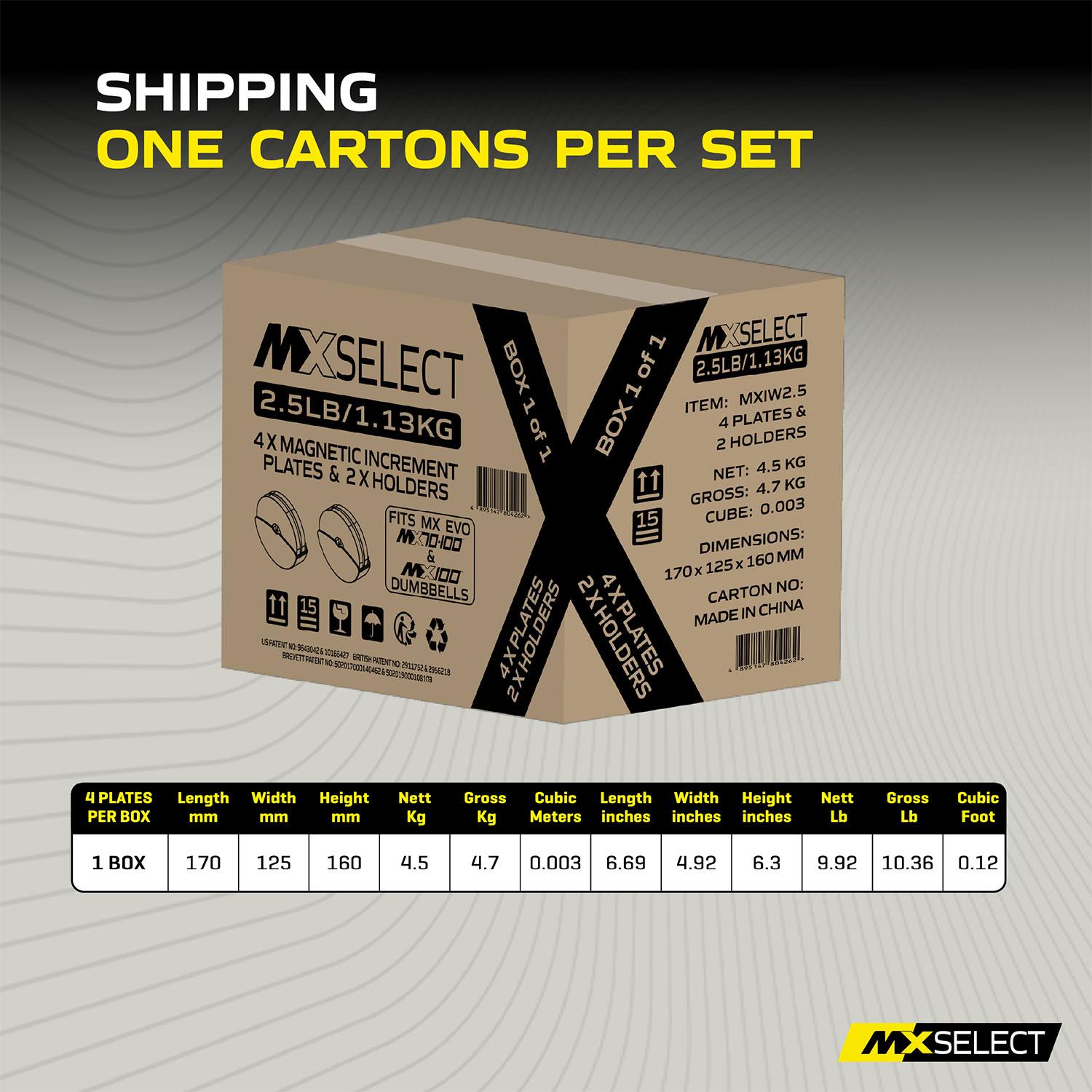 EVO MXIW2.5 Magnetic Increment Plates | MX Select | Rapid Weight Change ...