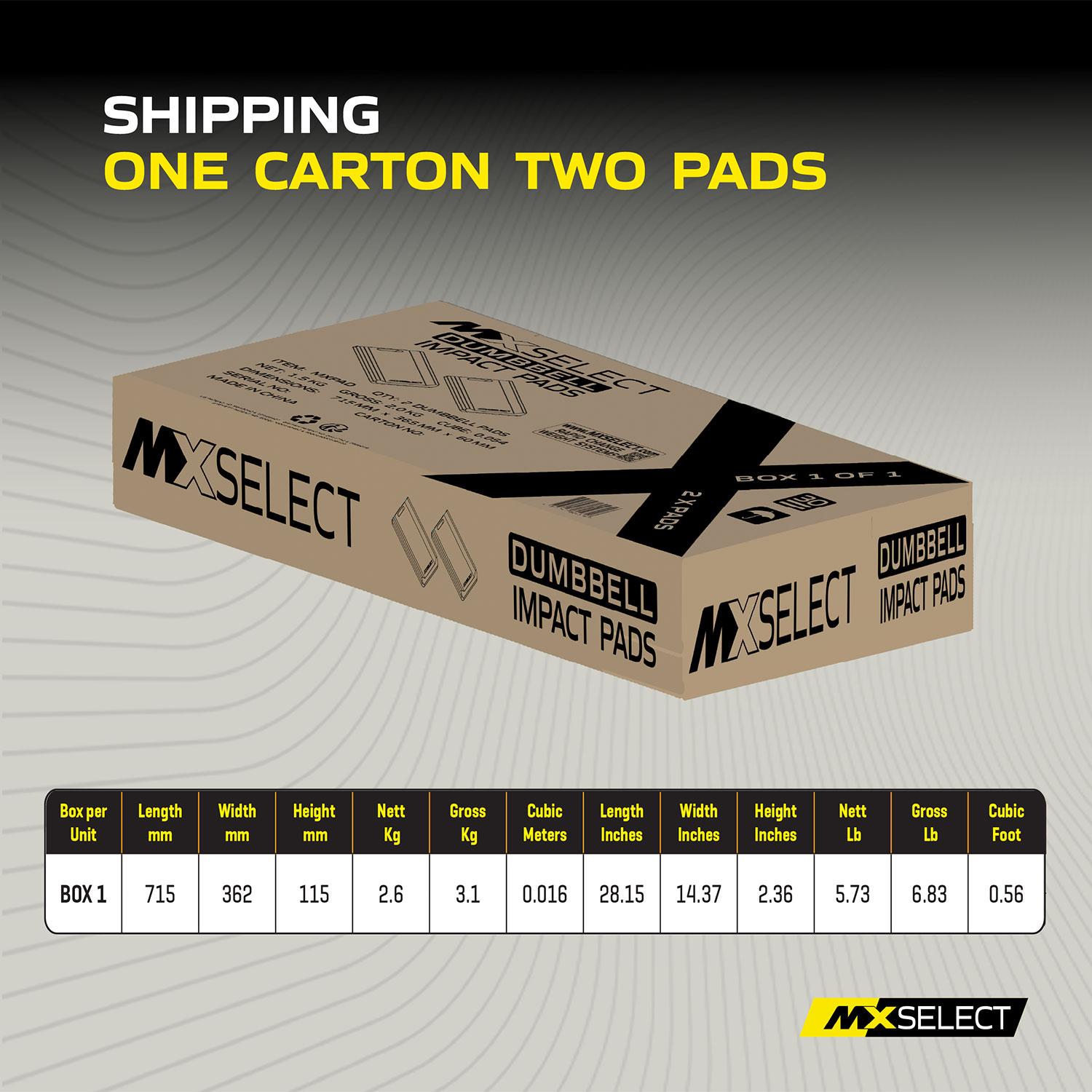 EVO MXPAD Dumbbell Impact Pads | MX Select | Rapid Weight Change System